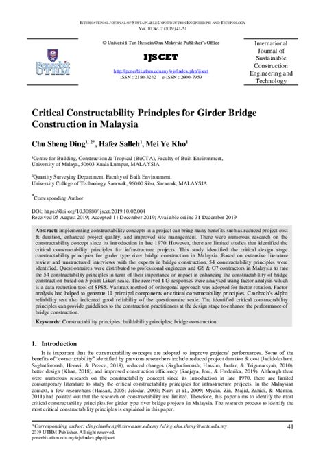 pdf critical constructability principles for girder bridge