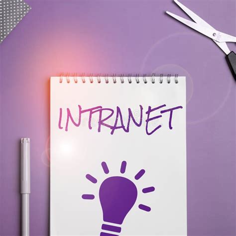 Text Sign Showing Intranet Business Concept Local Or Restricted