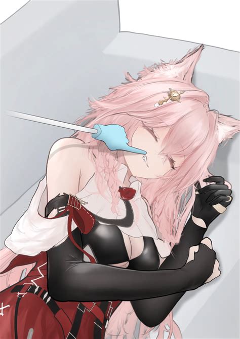 Pozyomka Arknights Drawn By Mebe Teadia Violet Danbooru