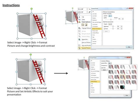 D Successful Man On Ladder Ppt Graphics Icons Powerpoint PowerPoint Presentation