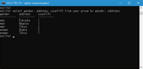 Sqlite データをグループ化して合計や平均を計算group By句 Having句 Sqlite データをグループ化して合計や平均を計算group By句 Having句
