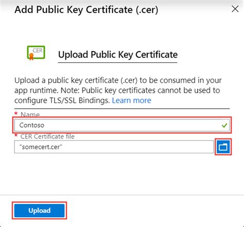 为应用安装 tls ssl 证书 azure app service azure docs