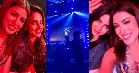 Saba Qamar And Mehwish Hayat Delight In Atif Aslams Abu Dhabi Concert