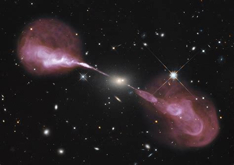 Spectacular Jets Powered By The Gravitational Energy Of A Supermassive