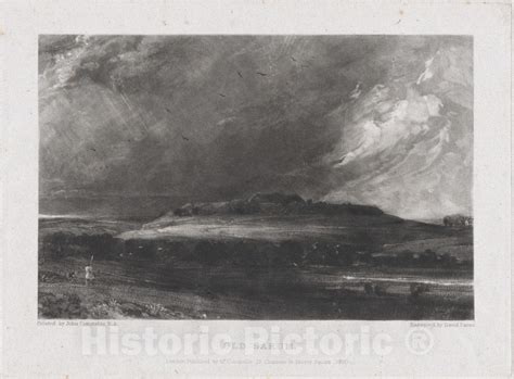 Art Print David Lucas Old Sarum 1 Vintage Wall Art Historic