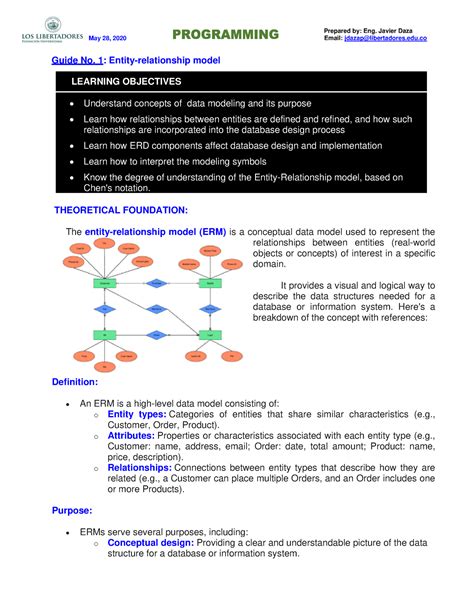 1 Lab Guide 1 Database Modeling Entity Relational Model Iudc 2024