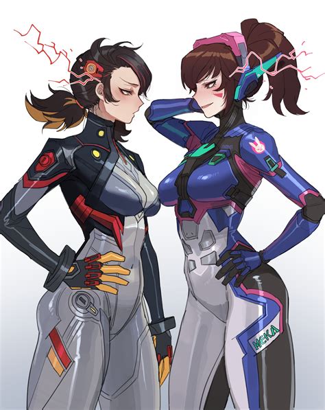 Dva And Peni Parker Overwatch And 6 More Drawn By Ratatatat74 Danbooru
