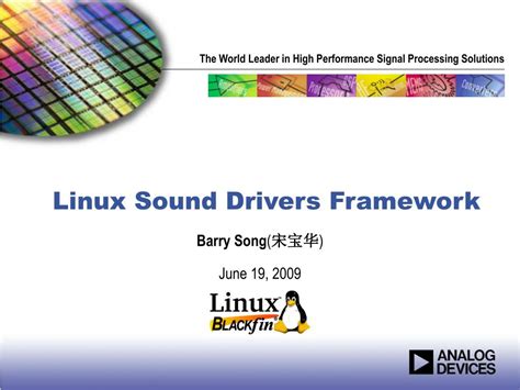 PPT Linux Sound Drivers Framework PowerPoint Presentation Free Download ID 3722002