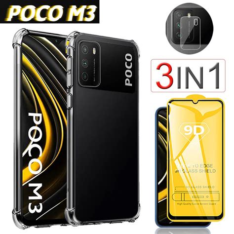 Jual Xiaomi Poco M Paket Hemat Case Anticrack Anti Gores Tempered Glass Xiaomi Poco M Shopee