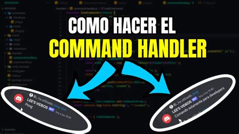 Como Crear El Command Handler Para Tu Bot De Discord Discordjs V14 3 No Se Grabo El Audio