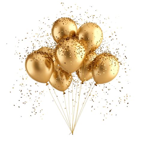 Gold Balloons Clipart Png