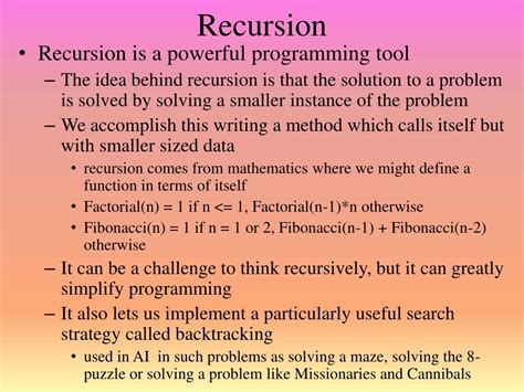 ppt recursion powerpoint presentation free download id 8946914