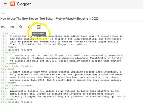 How To Use The New Blogger Text Editor Mobile Friendly Blogging In SofanMax