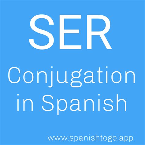 ⭐ser Conjugation In Spanish Indicative Subjunctive Imperative