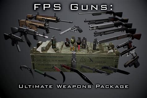 Fps Guns Ultimate Weapons 3d Weapons Unity Asset Store