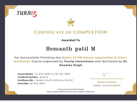 Glad To Share That Ive Successfully Completed Course On Basic Of Ipr