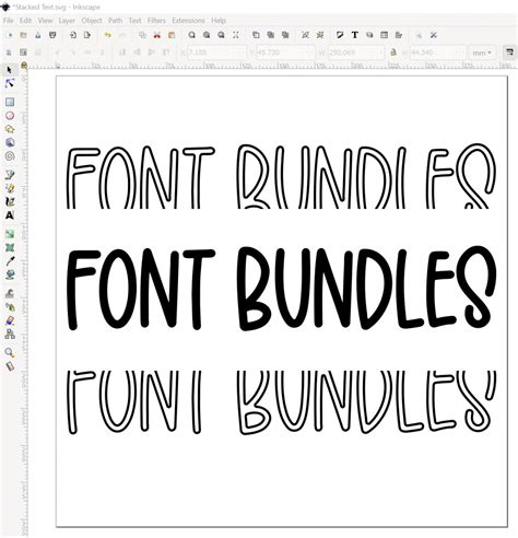 How To Create A Stacked Font In Inkscape Design Bundles