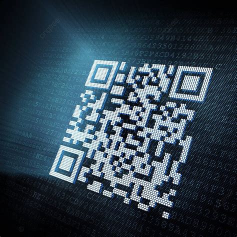 Pixeled Qr Code Illustration Identification Pattern Concept Photo Background And Picture For