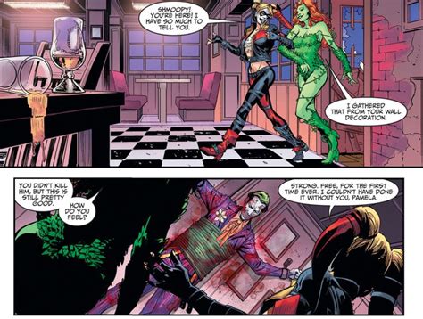 Harley Quinn And Poison Ivy Kiss Injustice Gods Among Us Harley