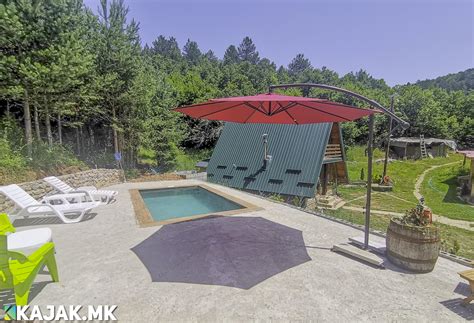 Планинска вила со базен и сауна Kajak Mk