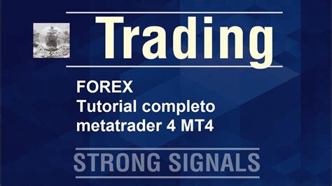 Forex Tutorial Completo Mt4 Metatrader 4 Youtube