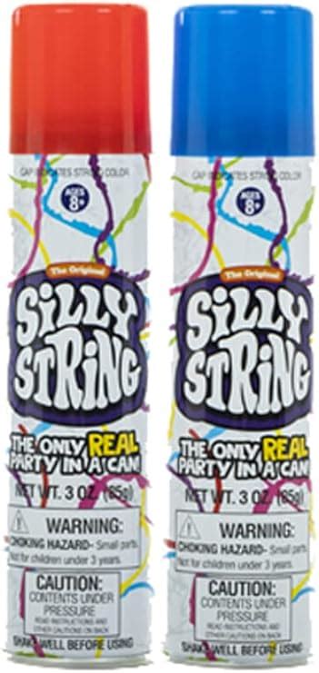 The Original Silly String Silly String 2 Pack Assorted Colors 3 Oz Large Can
