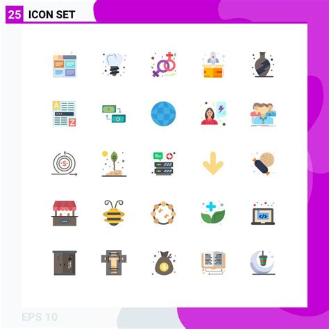25 Thematic Vector Flat Colors And Editable Symbols Of Browser Living Sign Home Start Editable