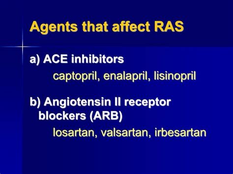 Antihypertensive Agents Drugs Classification Ppt