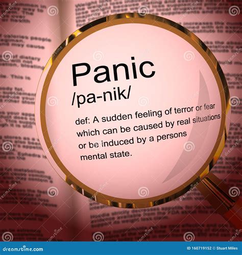 Panic Concept Icon Means Being Worried Due To Fear Or Terror 3d