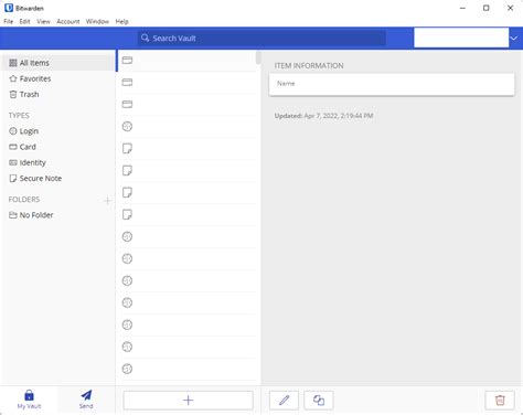 Blank Items Password Manager Bitwarden Community Forums