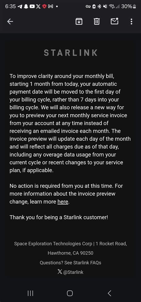 Starting Next Month Daily Invoice Updates And Automatic Payment Date Moves To The First Day Of