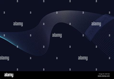 Vector Abstract Wave Background Blue Gradient Waves Background Vector