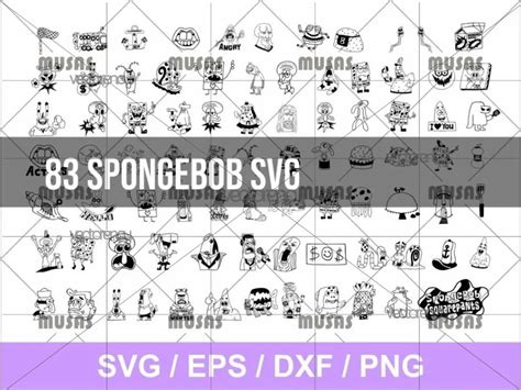 Spongebob Svg Bundle Vectorency