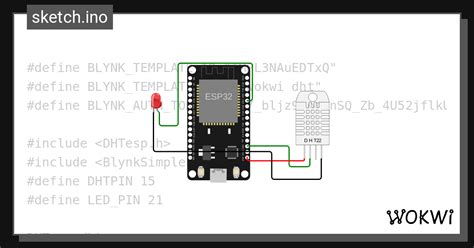 WOKWI DHT BLYNK Wokwi ESP32 STM32 Arduino Simulator