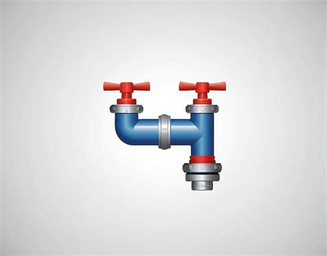 Premium Photo A Blue And Red Valve With Red Valves