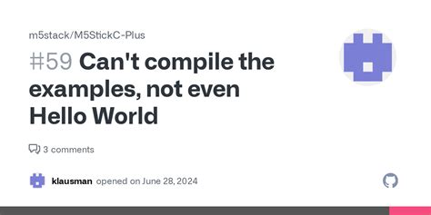 Cant Compile The Examples Not Even Hello World · Issue 59 · M5stack
