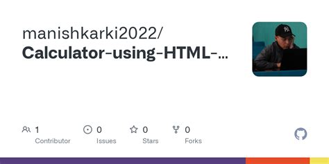GitHub Manishkarki Calculator Using HTML CSS And JavaScript