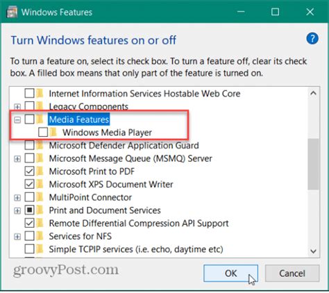 How To Disable Or Uninstall Windows Media Player On Windows 10