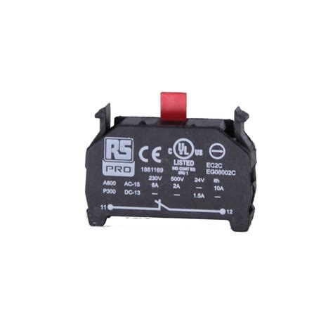 RS PRO RS PRO Contact Block 230V 1NC 188 1169 RS