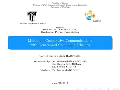 Multinode Cooperative Communications With Generalized Combining Schemes Pdf Computer