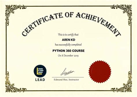 Python Certification Program LEAD