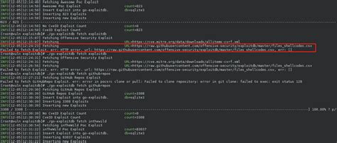 Get Exploitdb Data Error · Issue 113 · Vulsiogo Exploitdb · Github