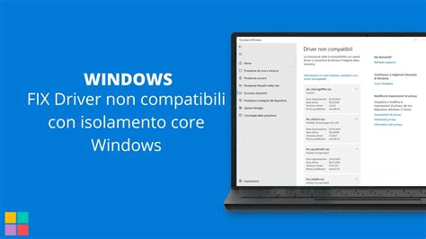 Fix Driver Non Compatibili Con Isolamento Core Windows
