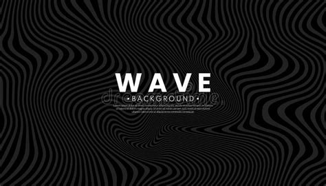 Abstract Black Wave Line Pattern Background Wavy Line Concept Stock Vector Illustration Of