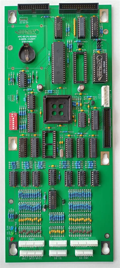 Bally Williams Pinball Wpc95 Cpu Mpu Board A 20119 A 21377 5764