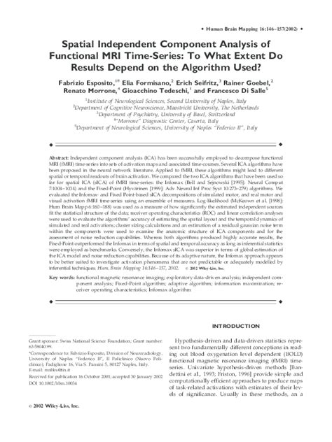 Analysis Of Functional Mri Time Series Human Brain Mapping Erofruit