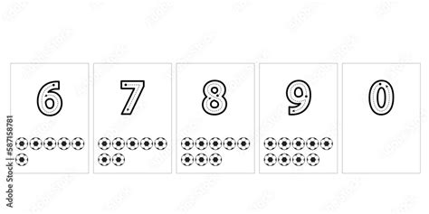 How To Write Number Practice Writing Numbers Writing Numbers Worksheet Stock Vector Adobe