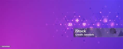 평평한 아이콘과 기호와 의료 및 기술 개념 건강 관리 사업 혁신 의학 과학 배경 의학 연구를위한 템플릿 디자인 0명에 대한 스톡 벡터 아트 및 기타 이미지 Istock