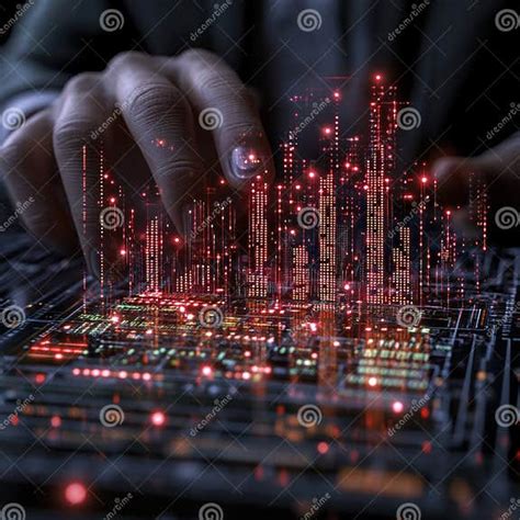 A Close Up Of A Hand Manipulating A Futuristic Digital Interface