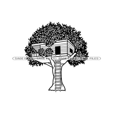 Tree House Svg Treehouse Svg Tree House Clipart Tree Hous Inspire Uplift